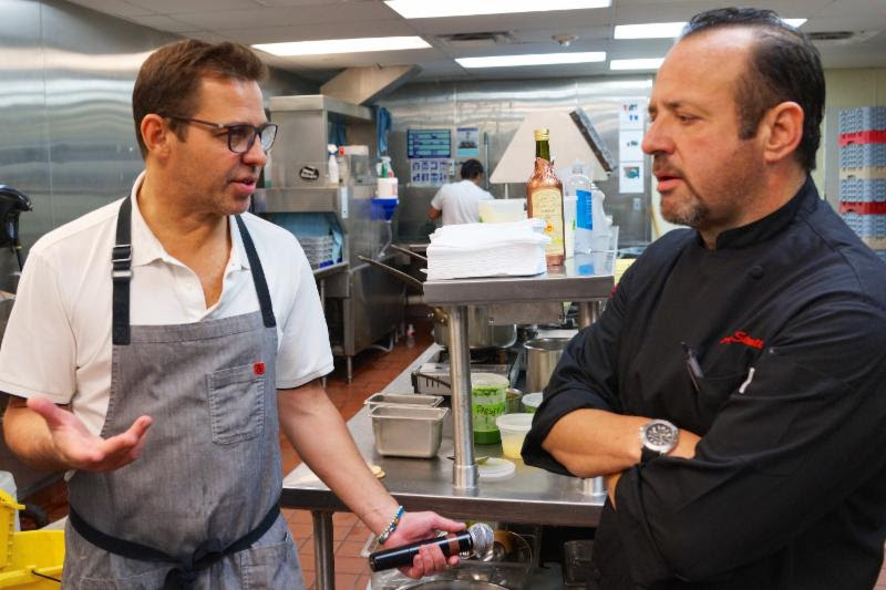 John Tesar and Alex Stratta at Knife - cravedfw