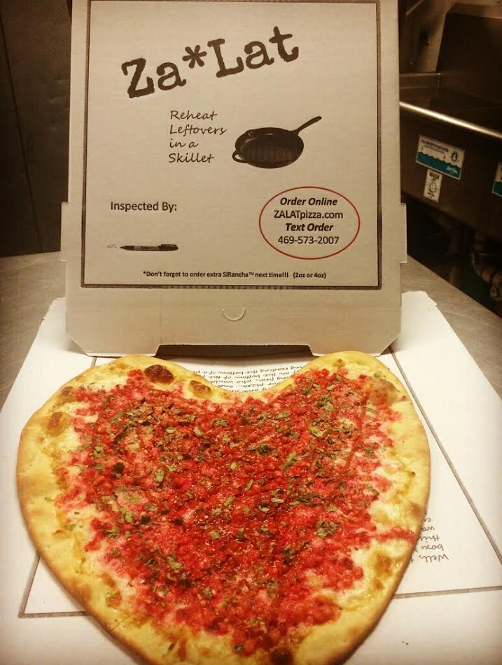 Zalat Delivers Your Valentine (Pizza) - cravedfw