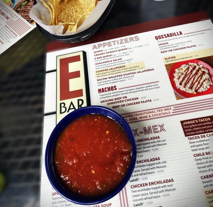E Bar for Local Dallas Tex Mex Relief - cravedfw